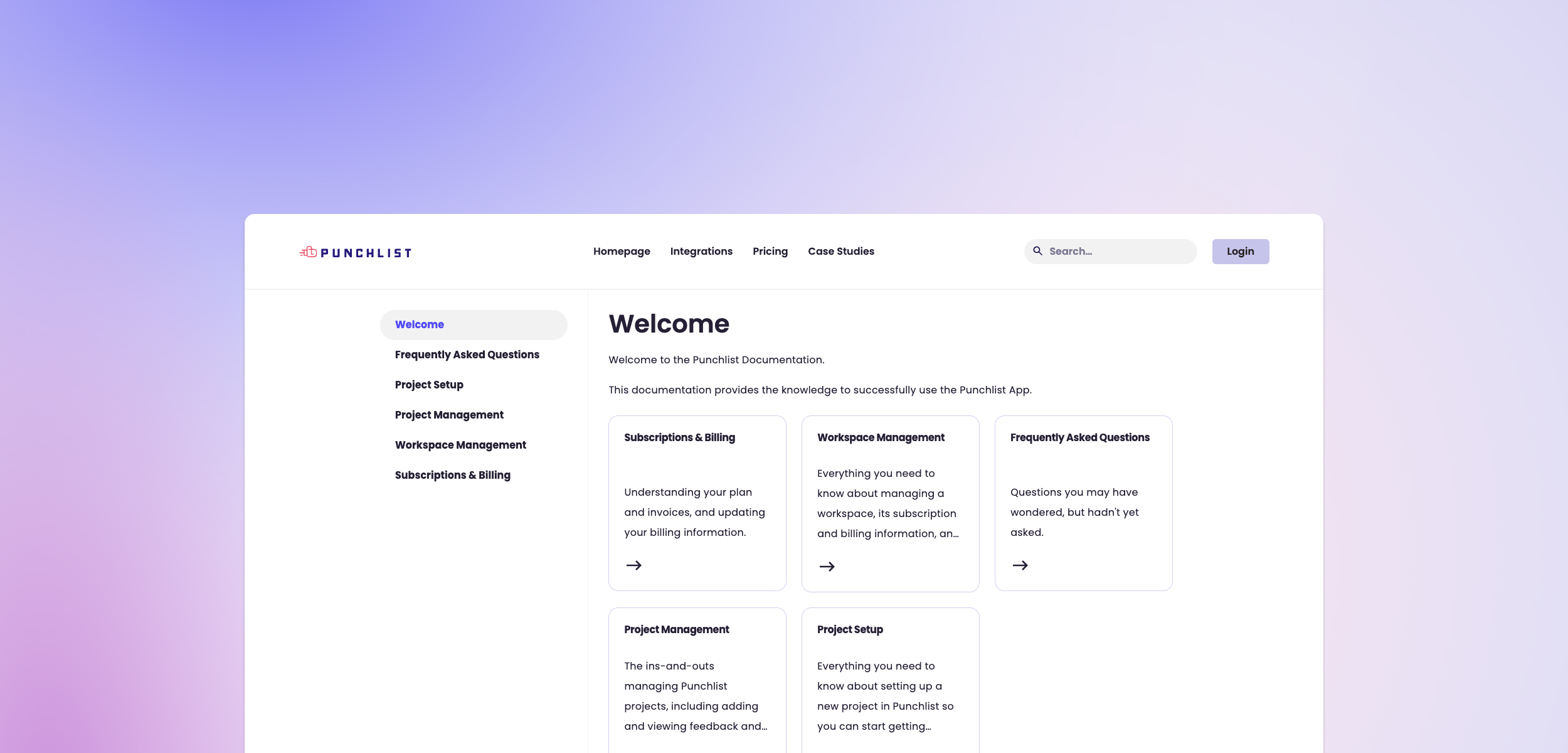 Free Cloneable: Punchlist Knowledge Base